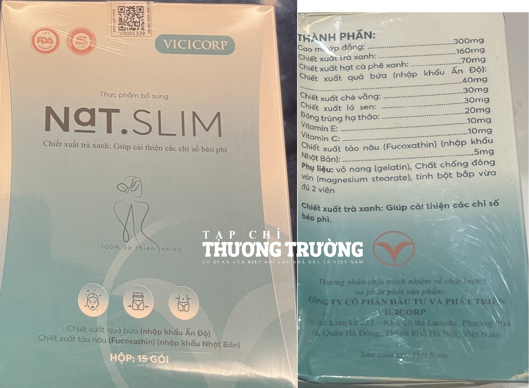 Giảm cân NaT.Slim do Boss Đoàn Việt Hương phân phối có dấu hiệu lưu hành hàng giả, ảnh hưởng sức ...